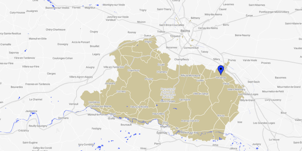 Verzenay | Premier Cru Lage in Montagne de Reims - Perlage à trois