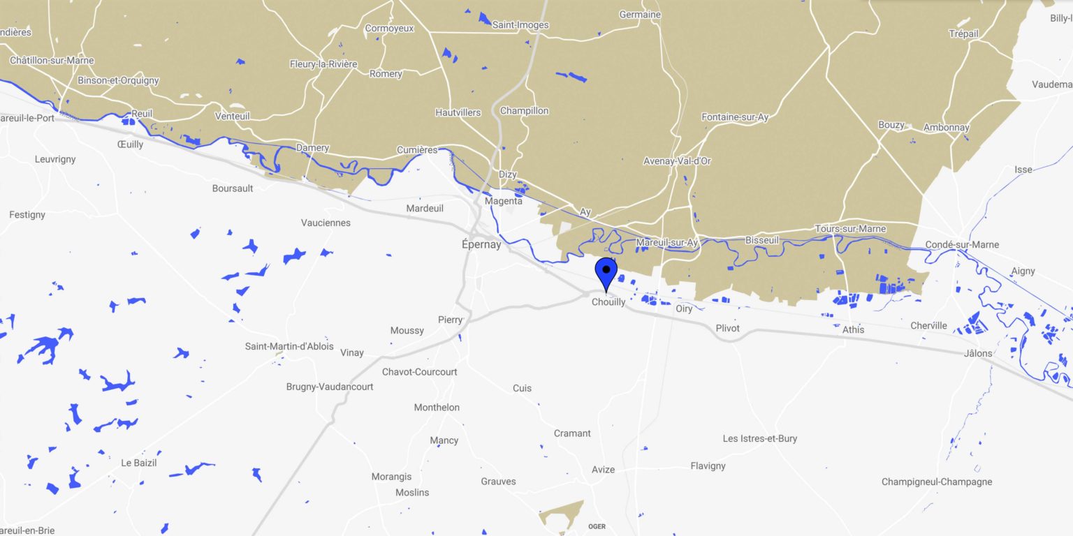Chouilly - Grand Cru - Côte des Blancs - Perlage à trois